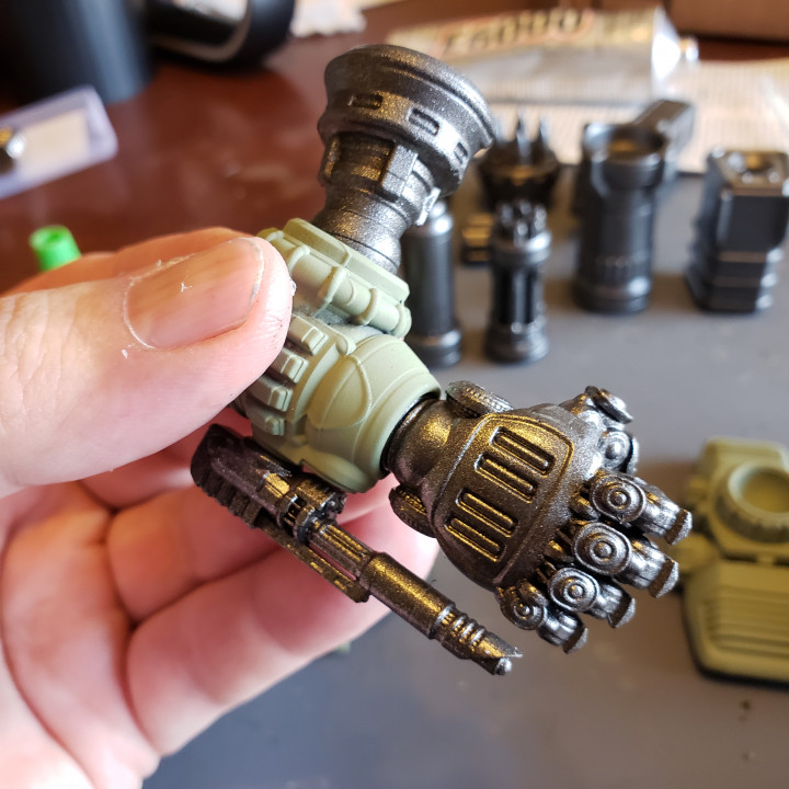 3D Printable Project Kyphos-28mm Direct Fire Battle Mecha by John Bear Ross