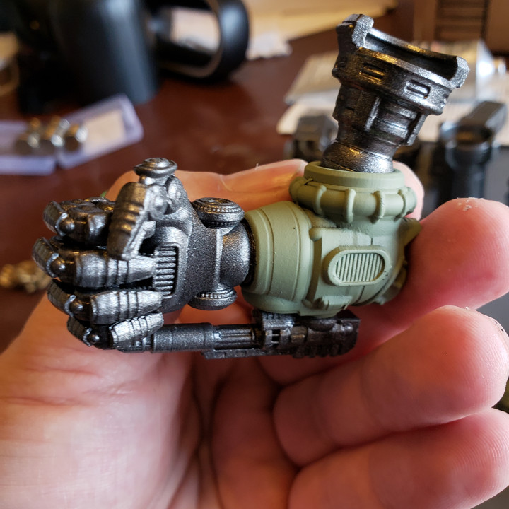 3D Printable Project Kyphos-28mm Direct Fire Battle Mecha by John Bear Ross