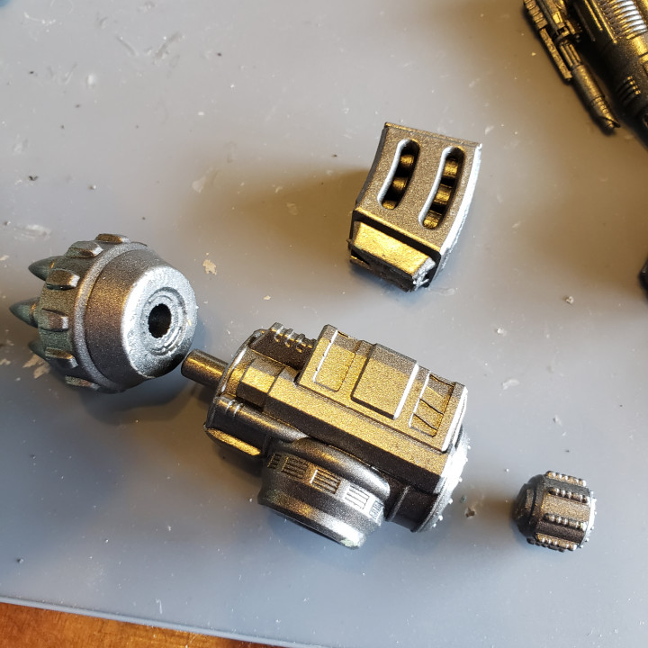 3D Printable Project Kyphos-28mm Direct Fire Battle Mecha by John Bear Ross