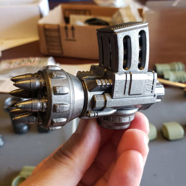 3D Printable Project Kyphos-28mm Direct Fire Battle Mecha by John Bear Ross