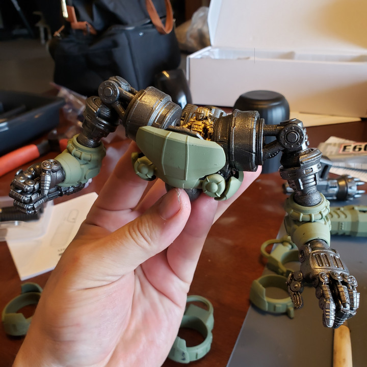 3D Printable Project Kyphos-28mm Direct Fire Battle Mecha by John Bear Ross