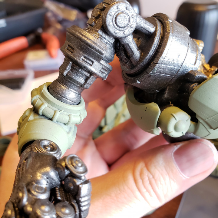 3D Printable Project Kyphos-28mm Direct Fire Battle Mecha by John Bear Ross