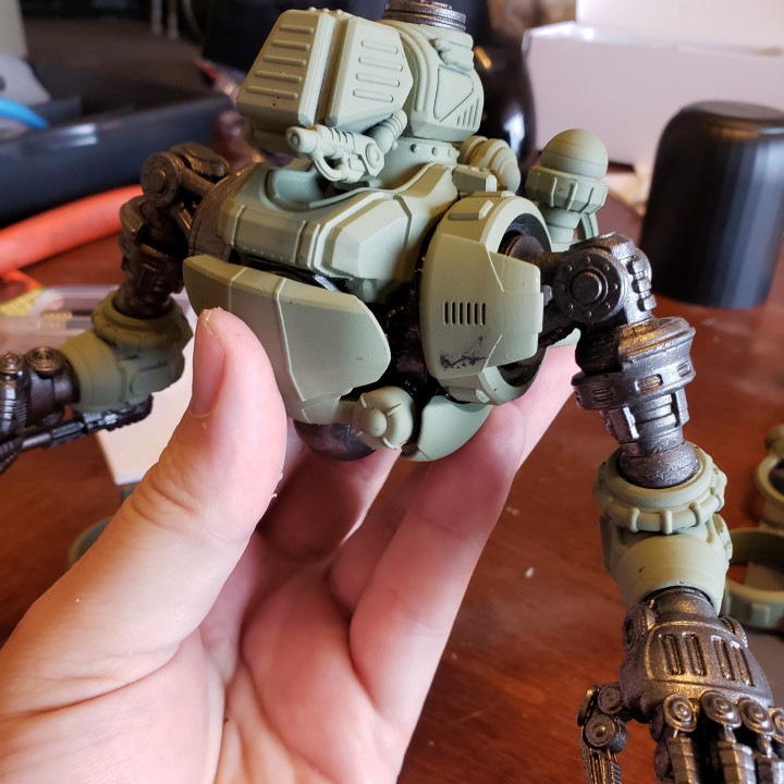 3D Printable Project Kyphos-28mm Direct Fire Battle Mecha by John Bear Ross