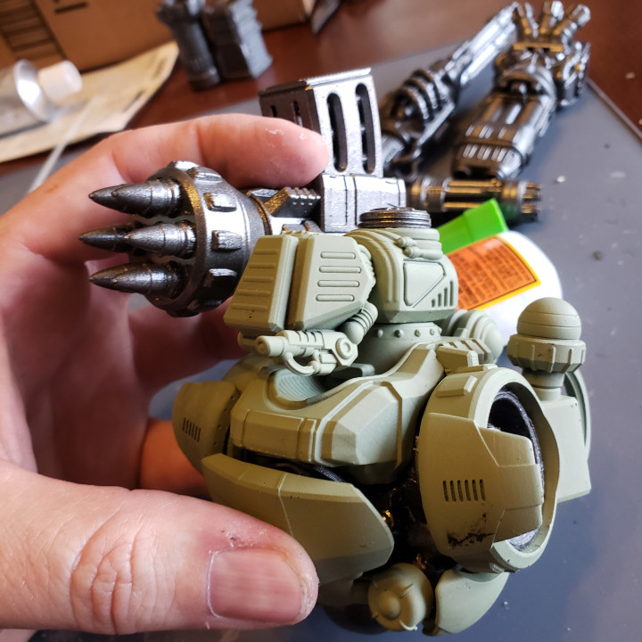 3D Printable Project Kyphos-28mm Direct Fire Battle Mecha by John Bear Ross