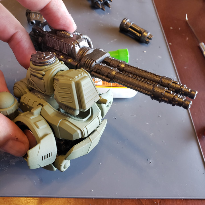 3D Printable Project Kyphos-28mm Direct Fire Battle Mecha by John Bear Ross