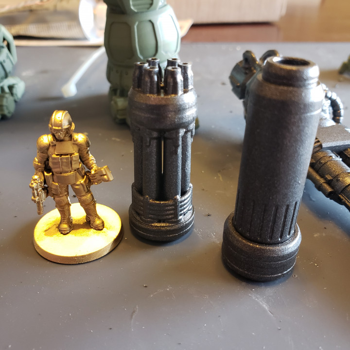 3D Printable Project Kyphos-28mm Direct Fire Battle Mecha by John Bear Ross