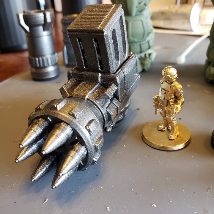 3D Printable Project Kyphos-28mm Direct Fire Battle Mecha by John Bear Ross