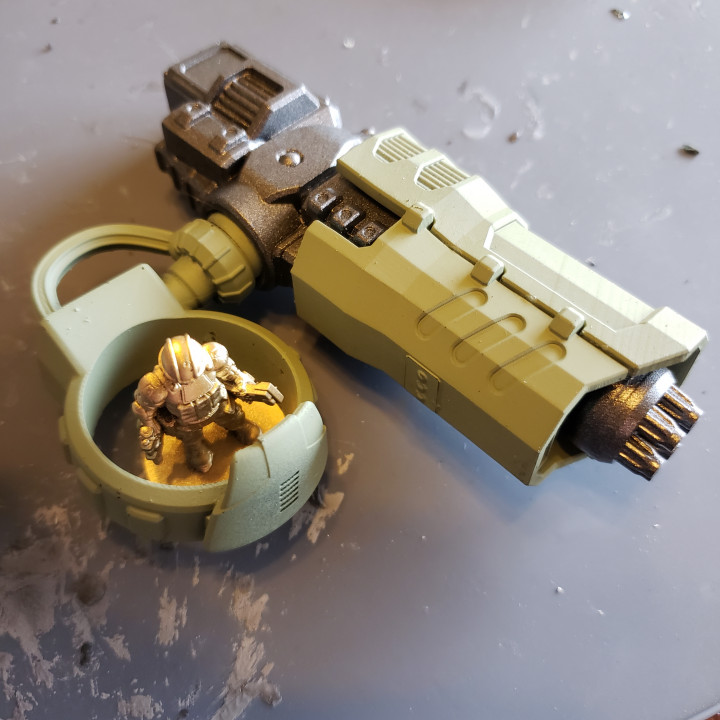 3D Printable Project Kyphos-28mm Direct Fire Battle Mecha by John Bear Ross