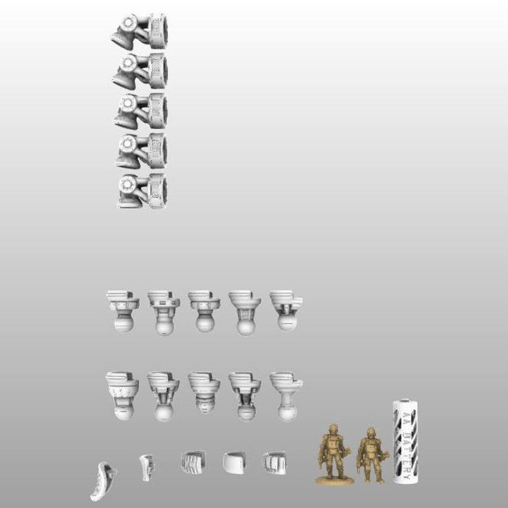 3D Printable Project Kyphos-28mm Direct Fire Battle Mecha by John Bear Ross
