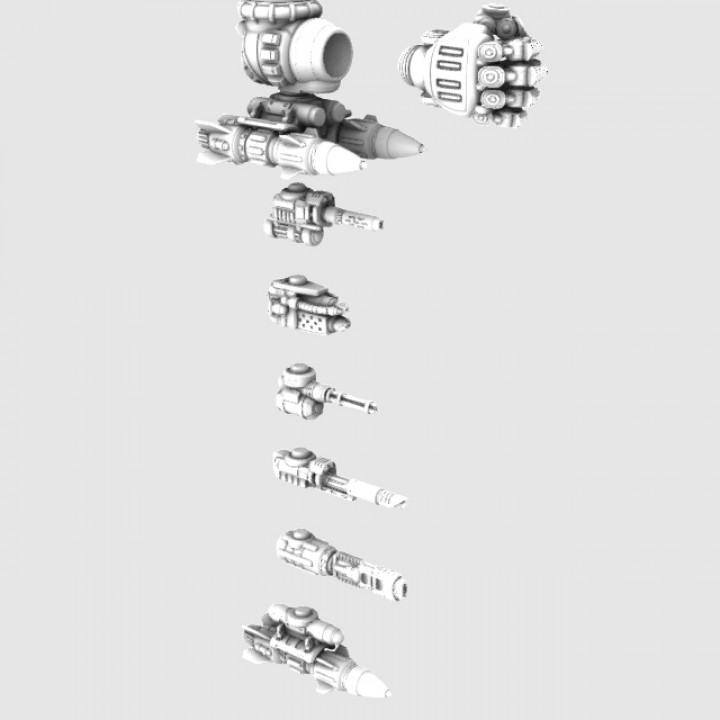 3D Printable Project Kyphos-28mm Direct Fire Battle Mecha by John Bear Ross