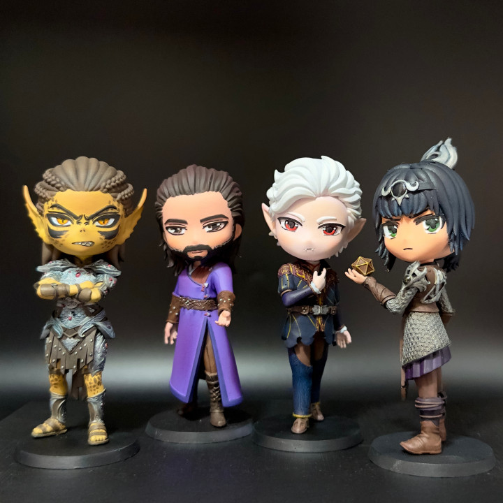 3D Print of Adventure Party (Complete Chibi Set) | 100mm by DzhulTasha
