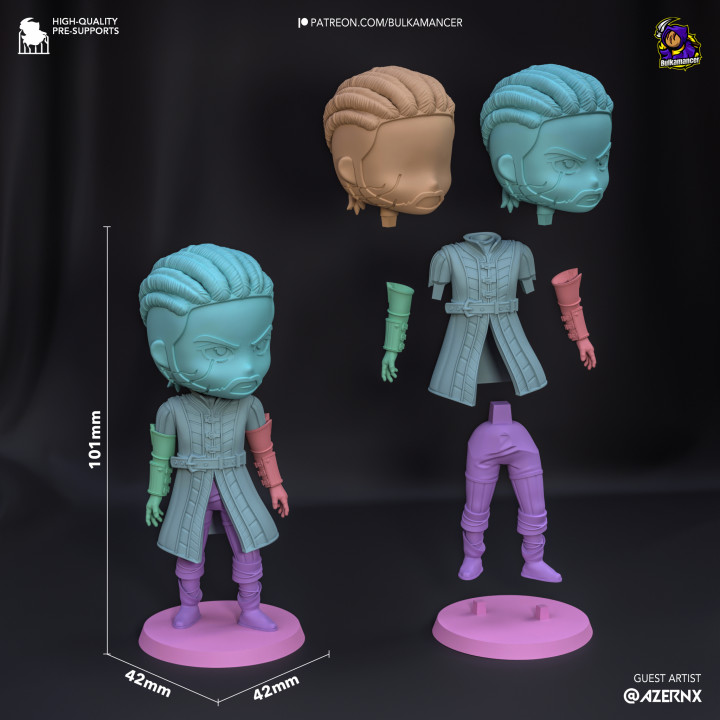 3D Printable Adventure Party (Complete Chibi Set) | 100mm by ...