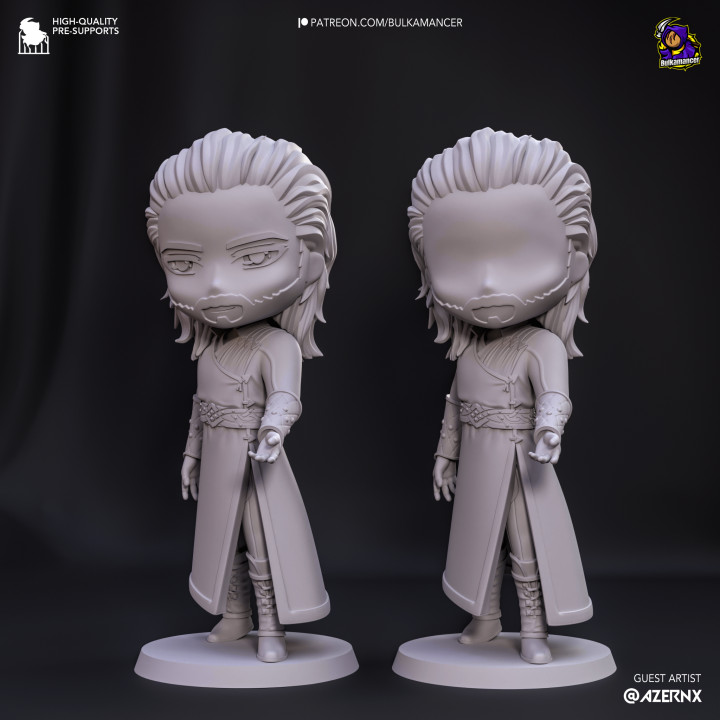 3D Printable Adventure Party (Complete Chibi Set) | 100mm by ...
