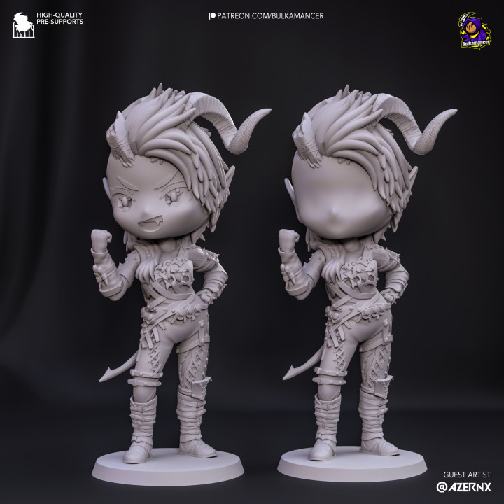 3D Printable Adventure Party (Complete Chibi Set) | 100mm by ...