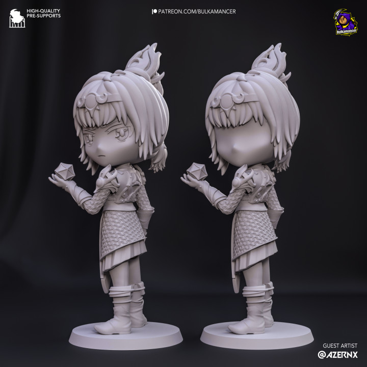 3D Printable Adventure Party (Complete Chibi Set) | 100mm by ...