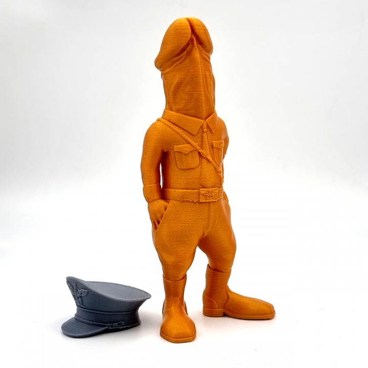 3D Printable Dicky Dictator + Logo Wall by iradj3d