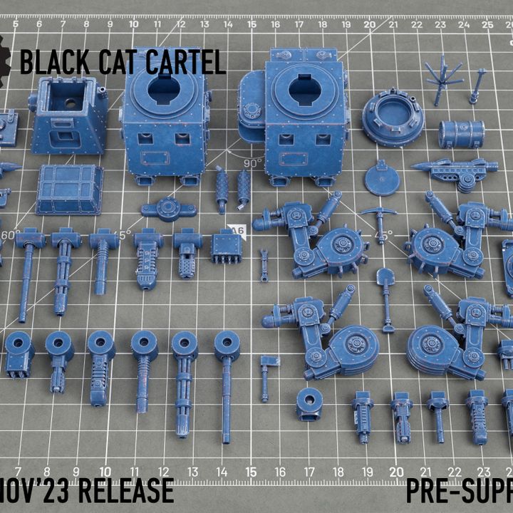 3D Printable NR-23-A/B Infantry Walker (Iron Kaput Series) by Black Cat ...