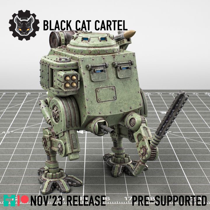 3D Printable NR-23-A/B Infantry Walker (Iron Kaput Series) by Black Cat ...