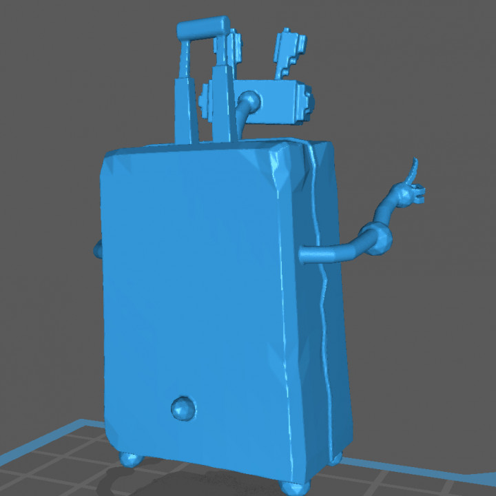 3D Printable Suit Case Robot - JunkBot by Blair B