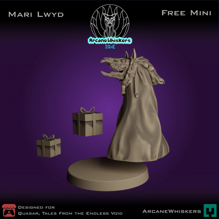 3D Printable Mari Lwyd by Arcane Whiskers