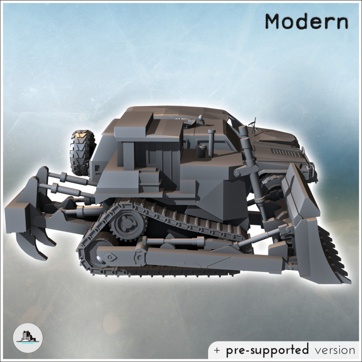 3D Printable Set of three post-apocalyptic vehicles with vehicle ...