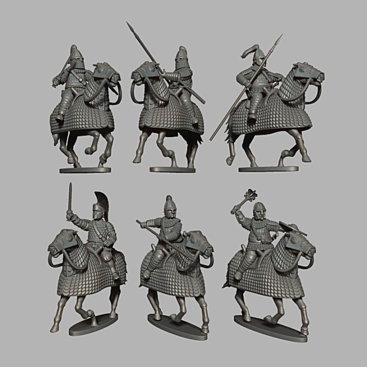 3D Printable Late Roman Cataphracts by Wargames Atlantic