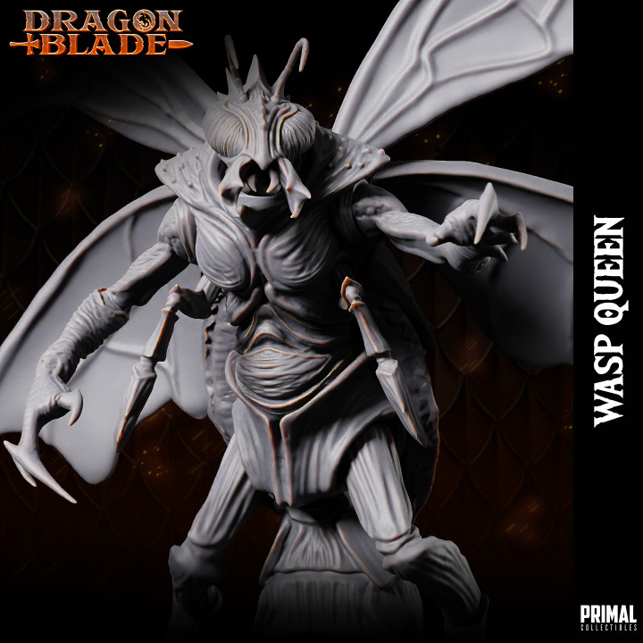 3D Printable Creature - Queen giant wasp 3 - December 2023 ...