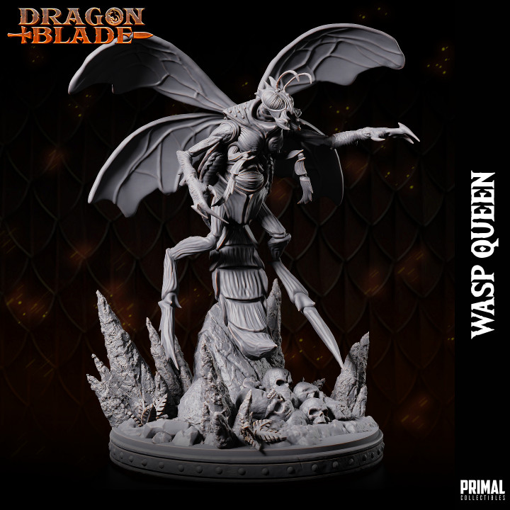 3D Printable Creature - Queen giant wasp 3 - December 2023 ...