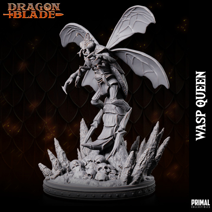 3D Printable Creature - Queen giant wasp 3 - December 2023 ...