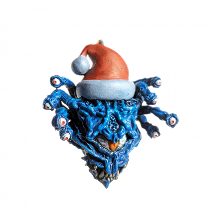 3D Printable Santa Beholder Novelty Fantasy Miniature and Christmas ...