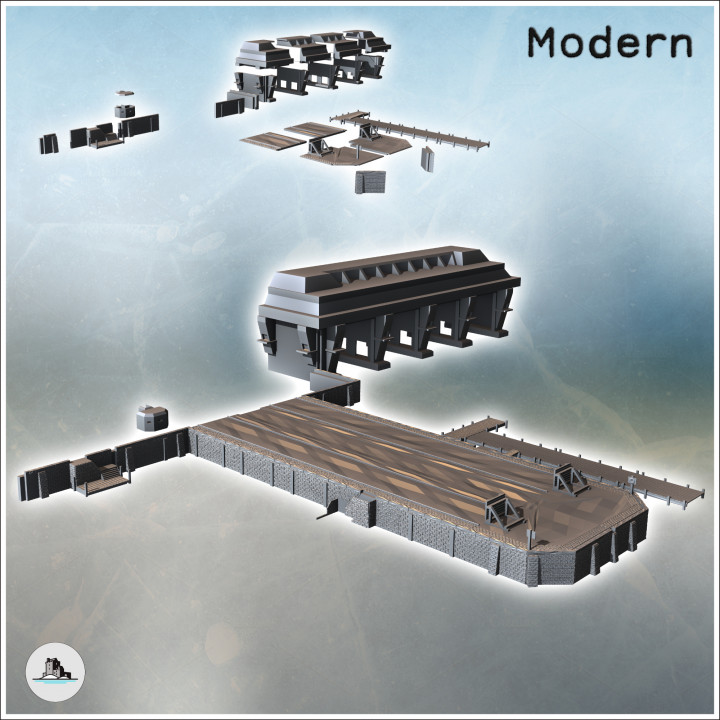 Download Bunker shelter for U-boat submarines and quay with brick ...