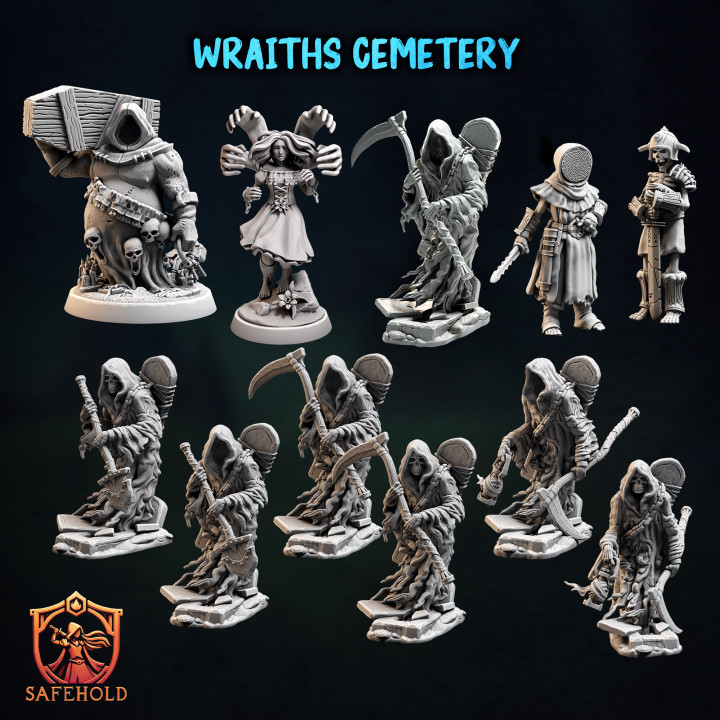 3D Printable Cemetery Characters by Safehold