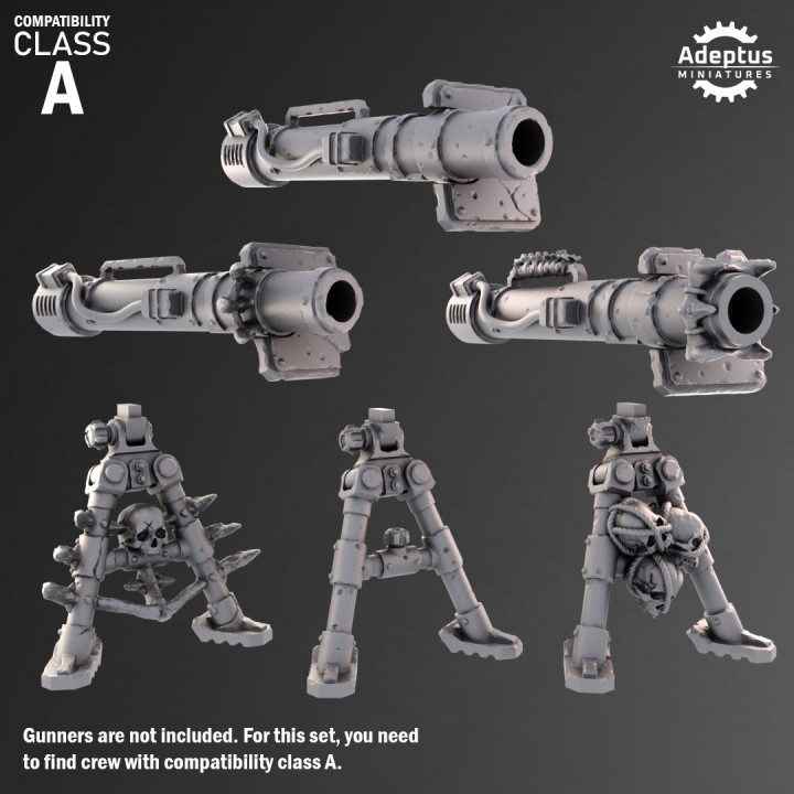 3D Printable Heavy Weapons - Design Option 1. Renegades and Heretics ...