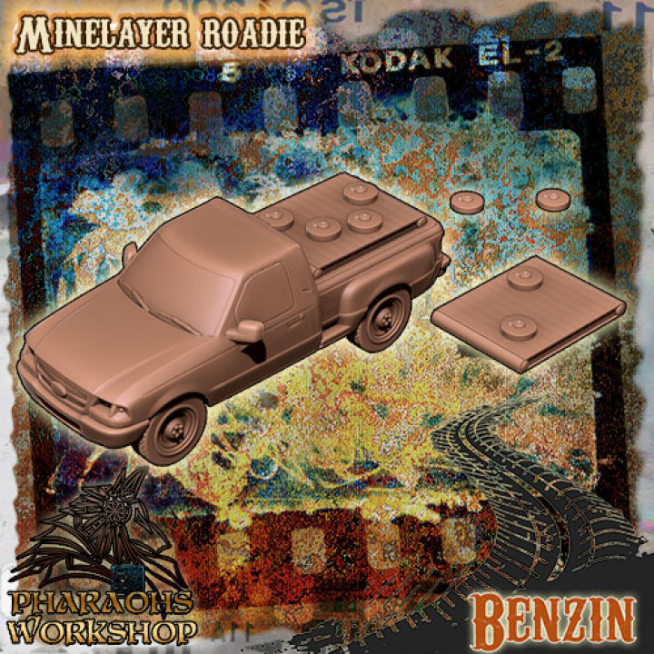 3D Printable Minelayer Pickup Truck by Pharaoh's Workshop