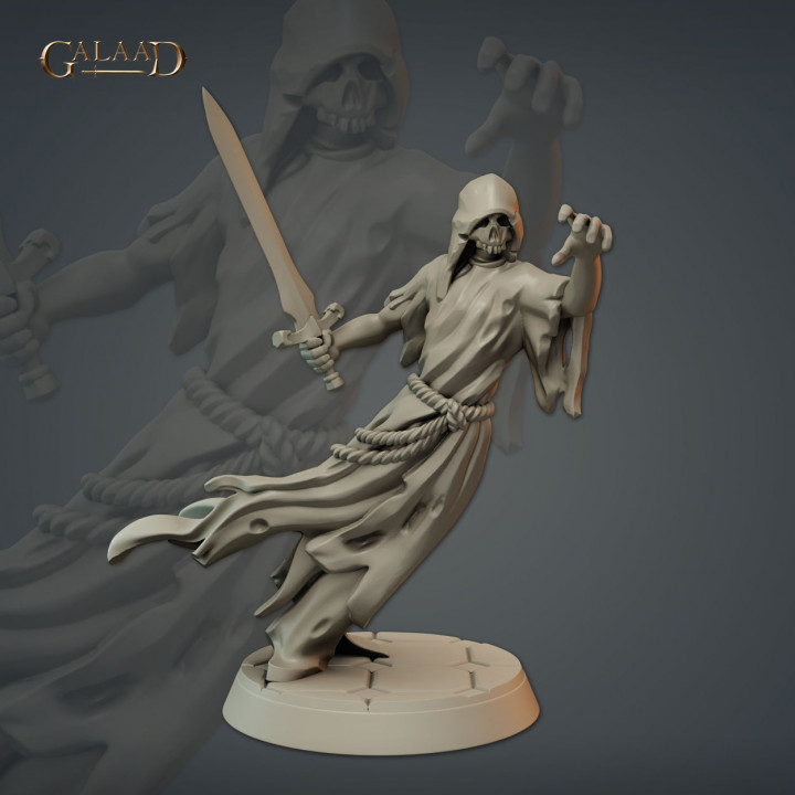 3D Printable December knight specter wizard princess by Galaad Miniatures