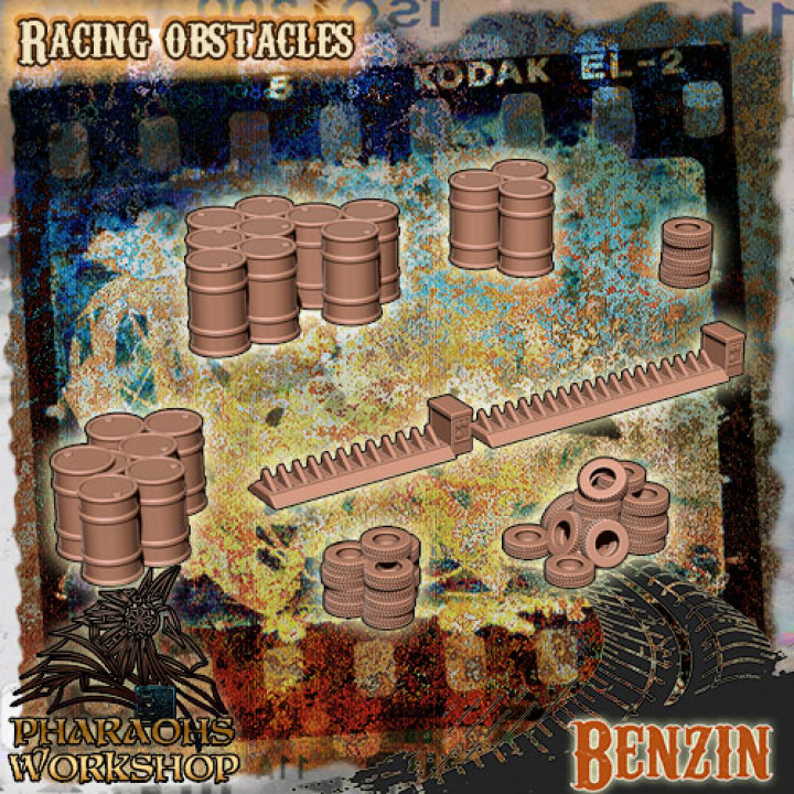 3D Printable Tons, Tires and Racing Obstacles by Pharaoh's Workshop