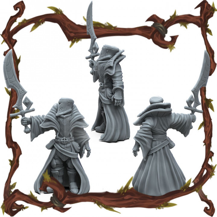 3D Printable Garden Fable: Spellsword Warlock by RocketPigGames