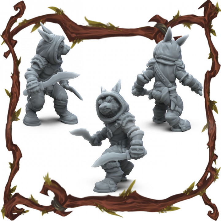3D Printable Garden Fable: Rabbit Folk Rogue by RocketPigGames