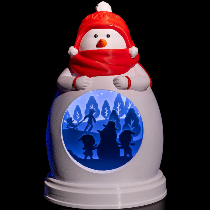 3D Printable Friendly Snowman by Stlflix