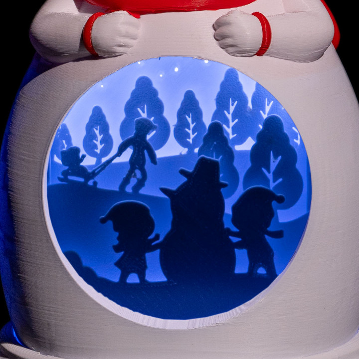 3D Printable Friendly Snowman by Stlflix