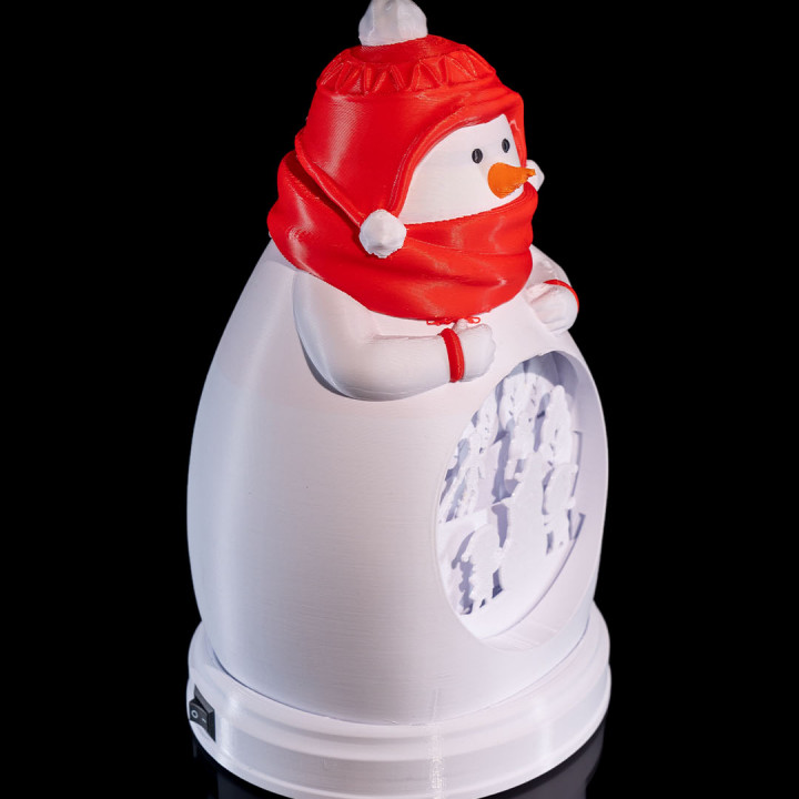 3D Printable Friendly Snowman by Stlflix