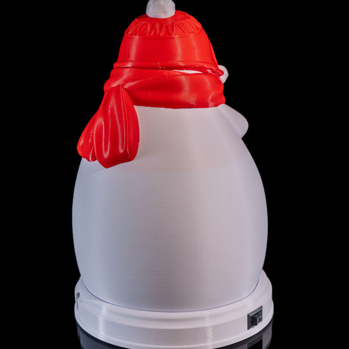 3D Printable Friendly Snowman by Stlflix