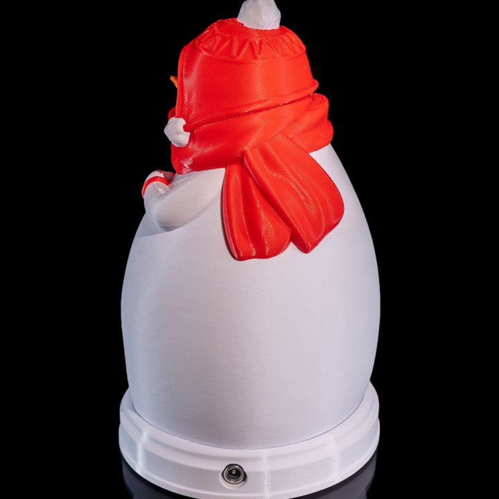 3D Printable Friendly Snowman by Stlflix