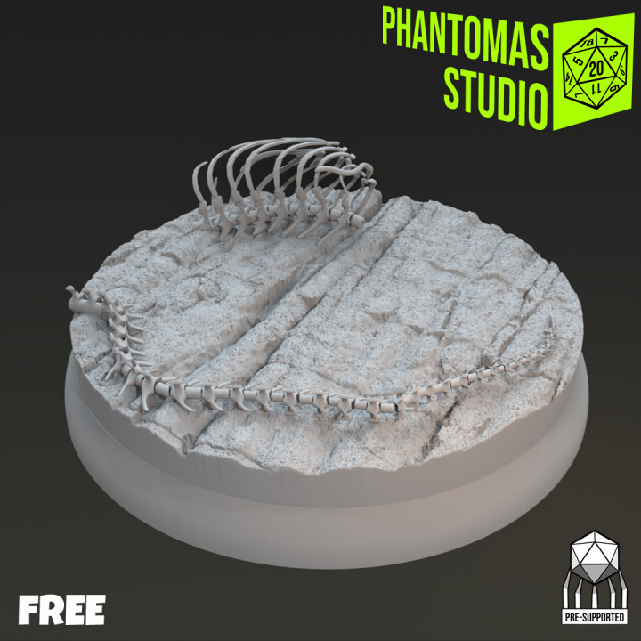 3D Printable Battlefield Vol.1 Stands - Free by PHANTOMAS_STUDIO