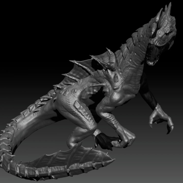 3D Printable Deep sea Dragon by stefano