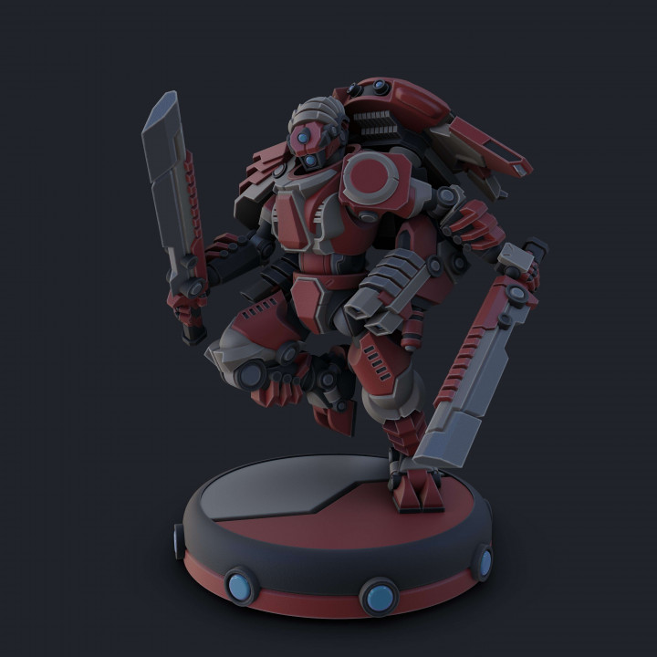 3D Printable Automata Vanguard (Posable) - Cyber Samurai Dynasty by ...