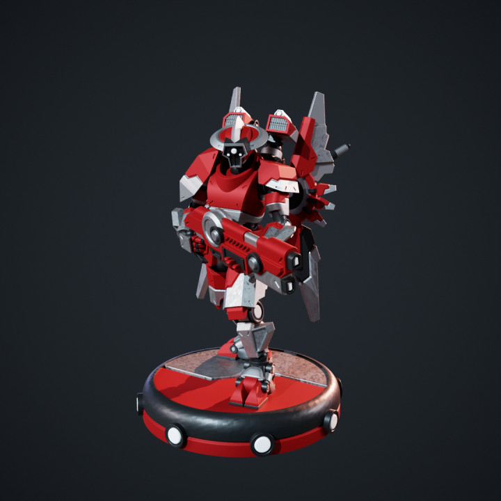 3D Printable Automata Vanguard (Posable) - Cyber Samurai Dynasty by ...