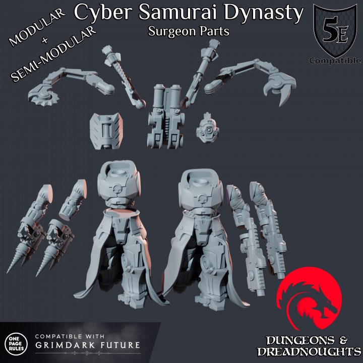 3D Printable Cyber Surgeon - Cyber Samurai Dynasty by Dungeons and ...