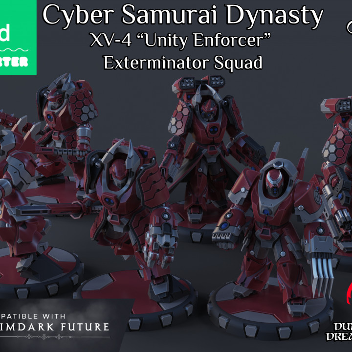 3D Printable XV-4 Unity Enforcer Pattern Exterminator Squad by Dungeons ...