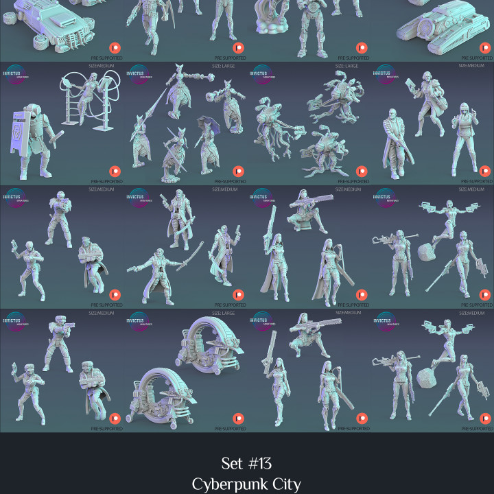 3D Printable Cyberpunk City Set / Future AI Encounters / Cyber Machine ...